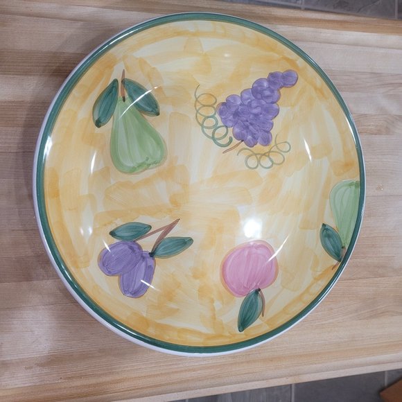 Caleca | Dining | Caleca Italian Frutta Hand Painted 4 Serving Platter ...